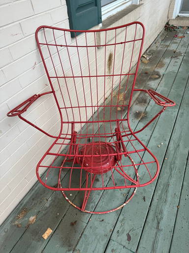 Vintage Metal Rocker Chair