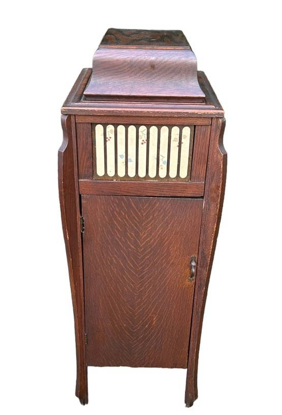 Victorian Style Oak Edison Floor Model Phonograph In Original Finish ...