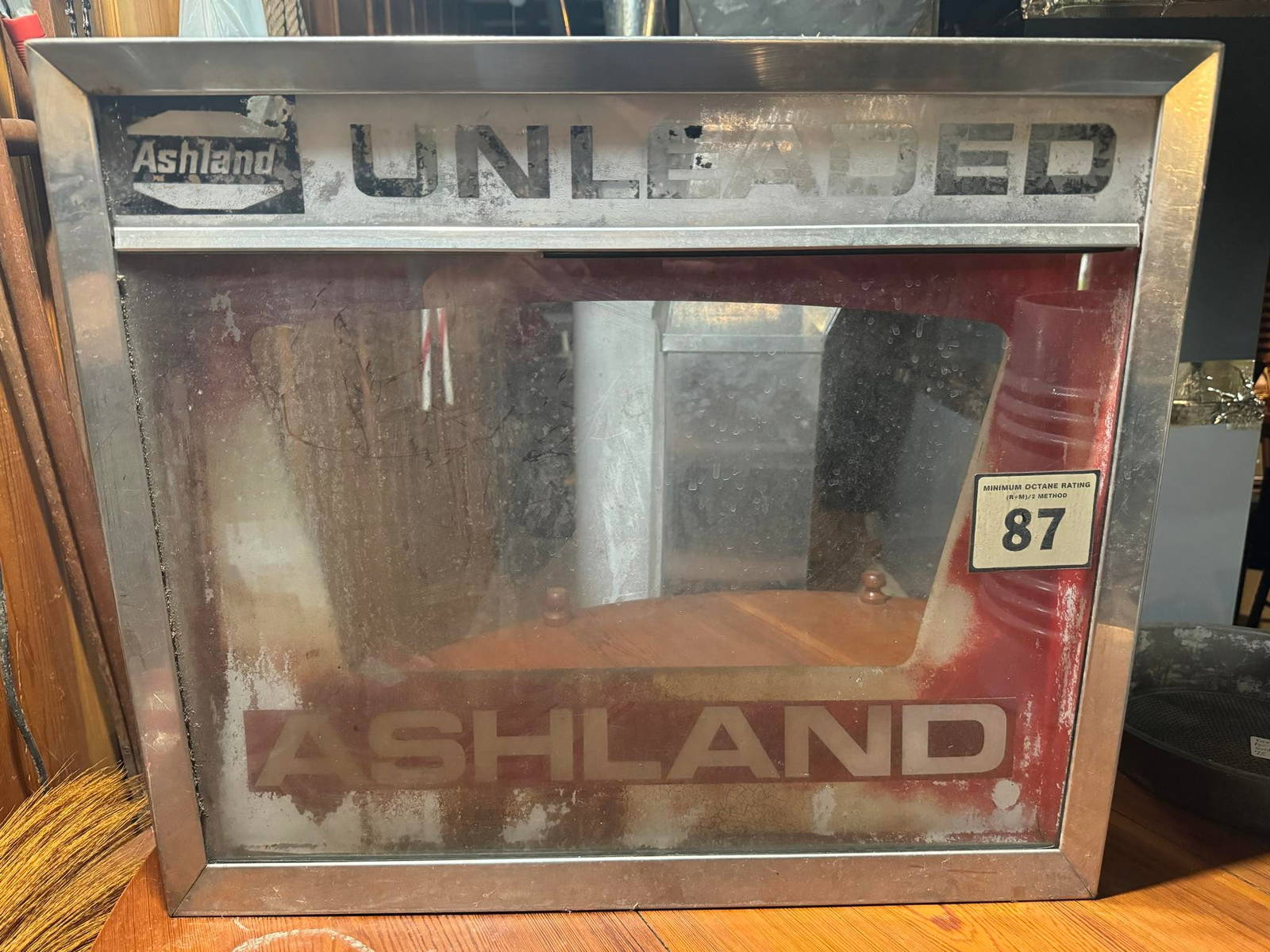 Vintage Gas Pump Topper - Ashland Unleaded Auction