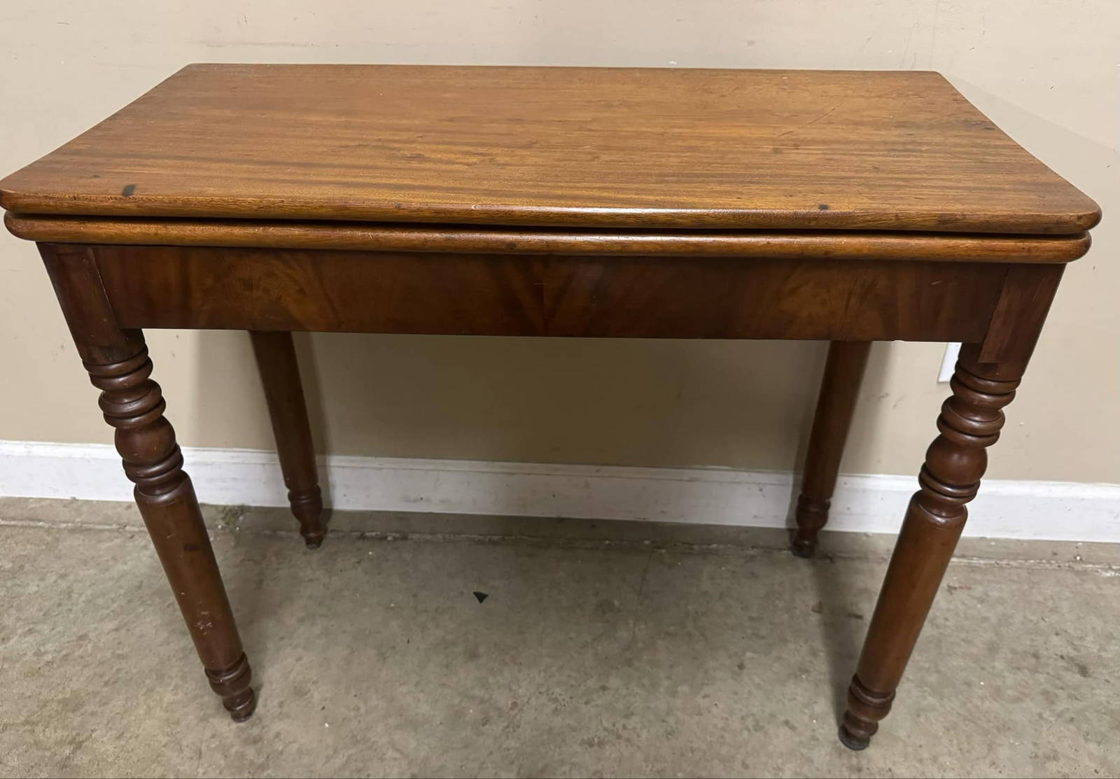 Antique Sheraton Card Table Auction