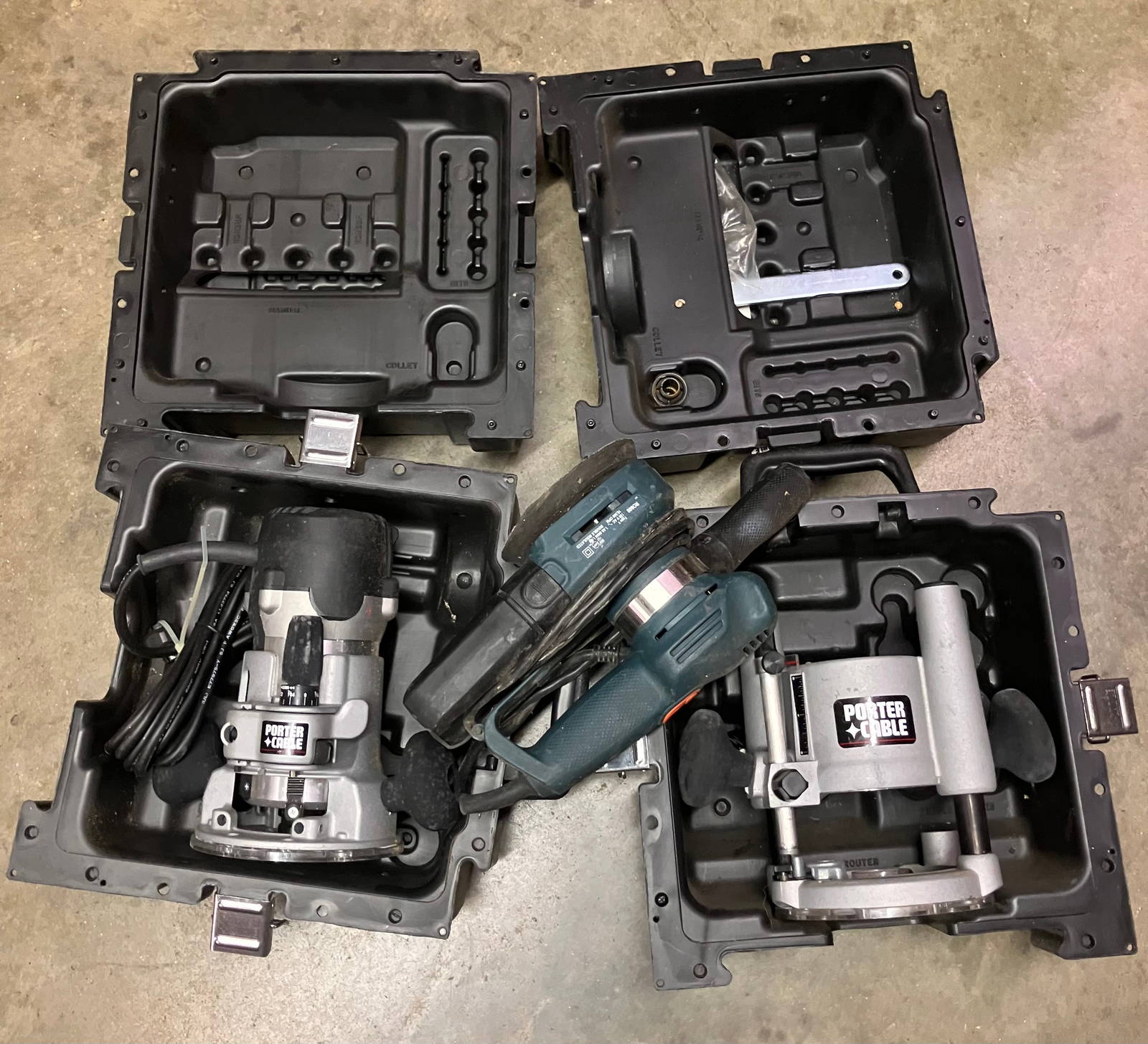 Porter Cable Variable Speed Electric Plunge Router Kit With Black And ...