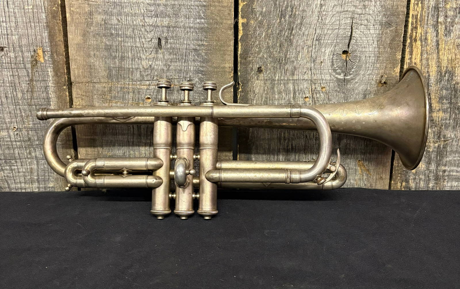 The Elkhart Silver Plated Trumpet Elkhart, Indiana U.s.a. Serial:13965 ...
