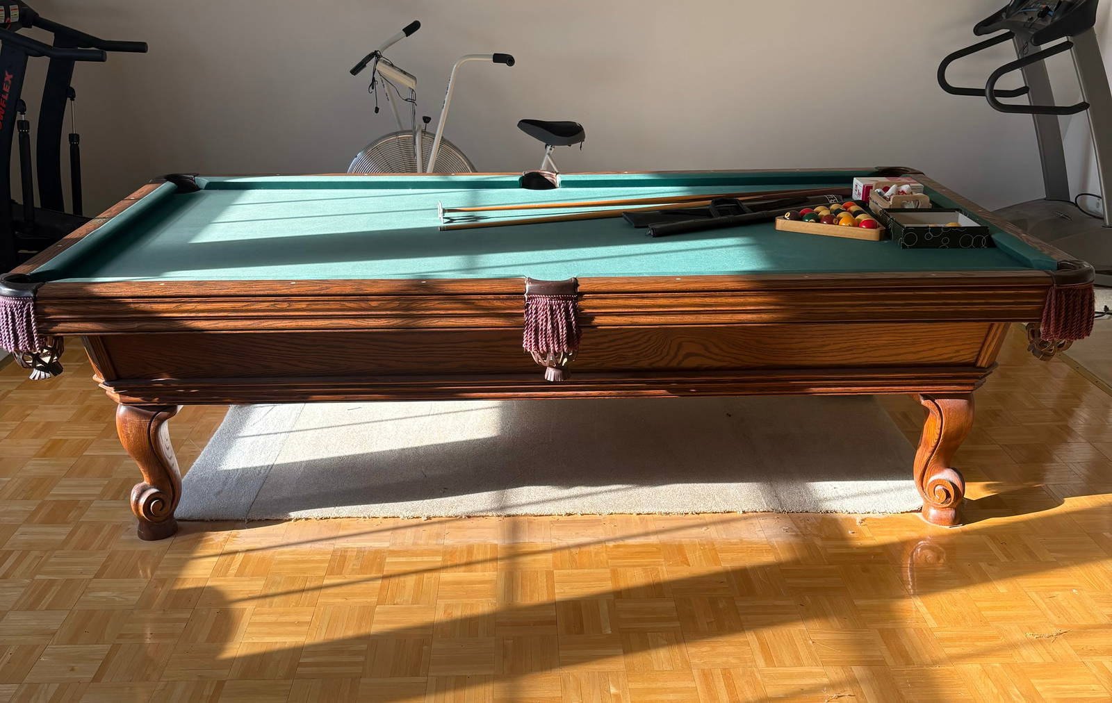 Steepleton Fine Billiard Table Pool Table With Table Tennis Top And ...