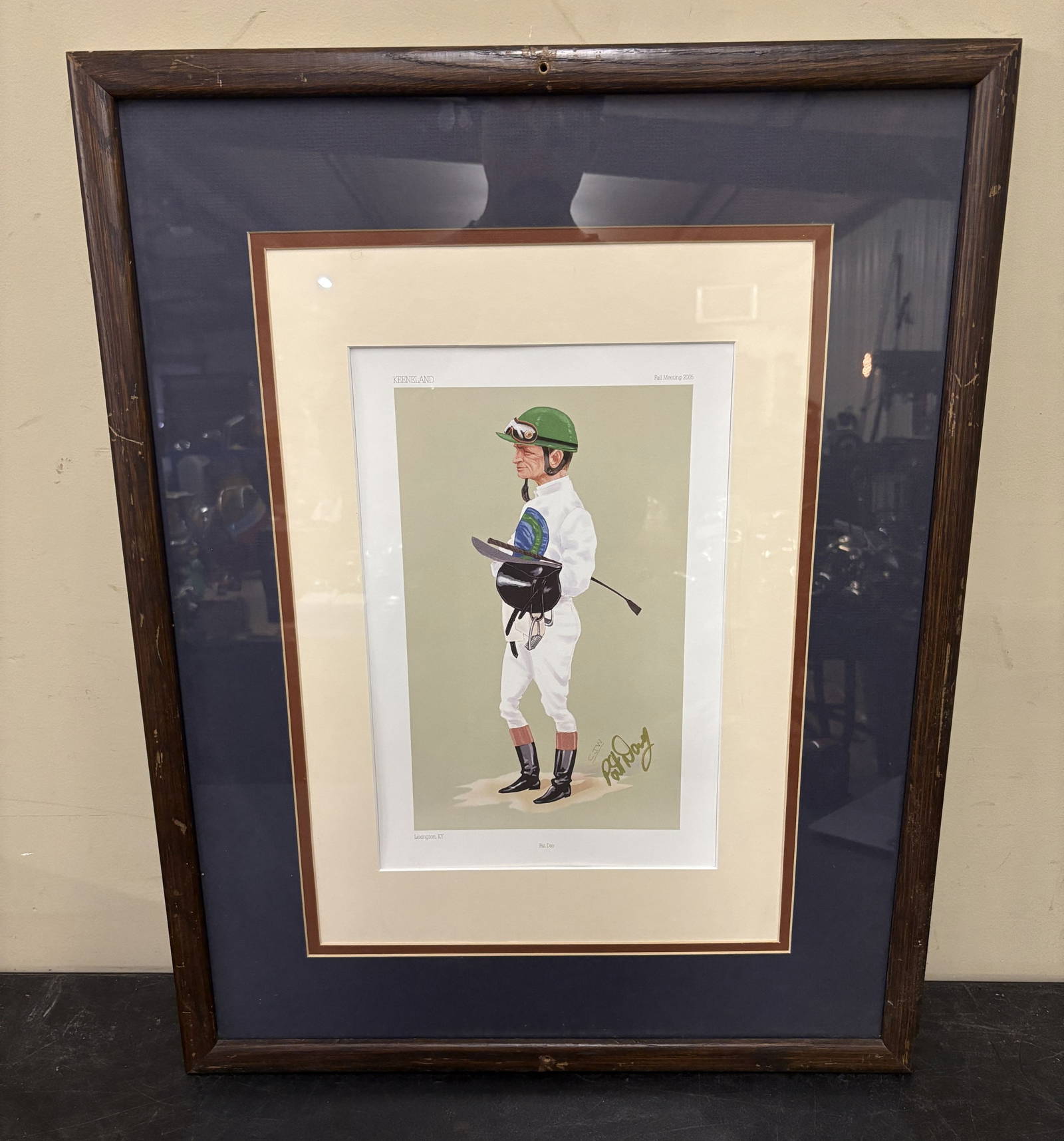Framed Print Of Hall Of Fame Jockey Pat Day, Part Of The Keeneland ...
