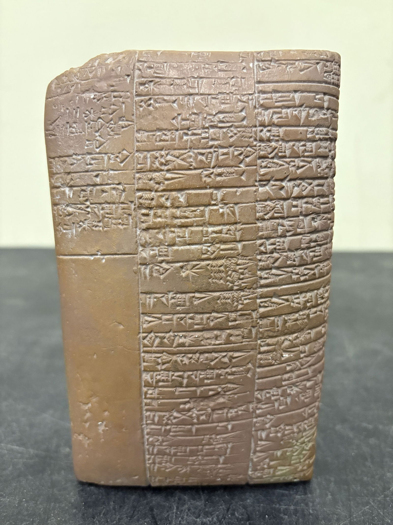 Replica Of A Famous Sumerian Cuneiform Clay Tablet - 6" Auction