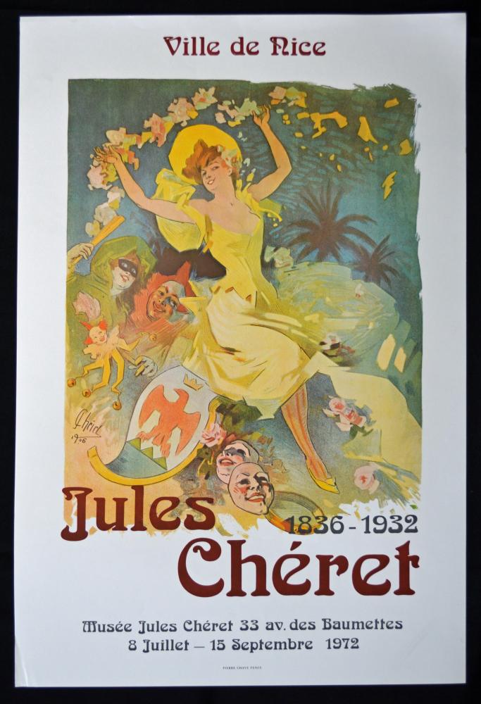 Vintage Jules Cheret Exhibition Poster 1972