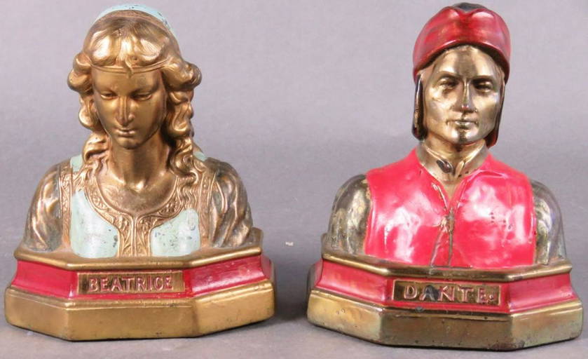 Pair Armor Bronze Bookends
