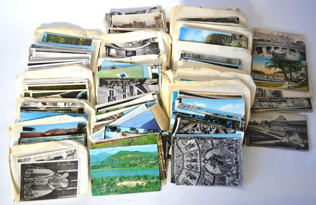 Lot Assorted Vintage Postcards Auction