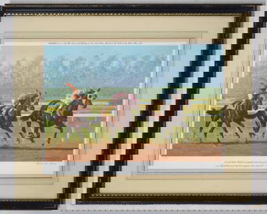 Richard Stone Reeves Lithograph "alysheba",