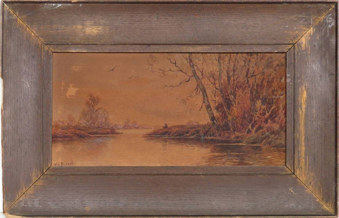 William Paskell 1866-1951 Fishing Painting Auction
