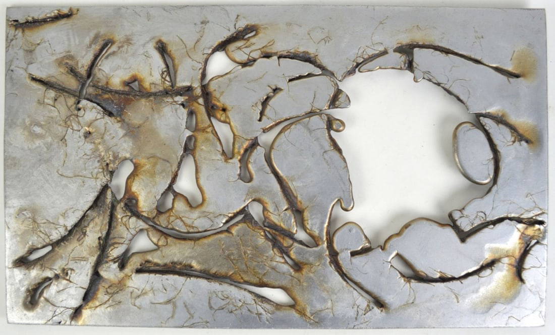 Richard Polich Abstract Aluminium Panel Sculpture Auction