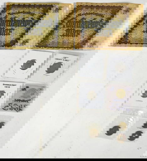 Reichsmarks German Marks & Coinage Barber Dime Etc