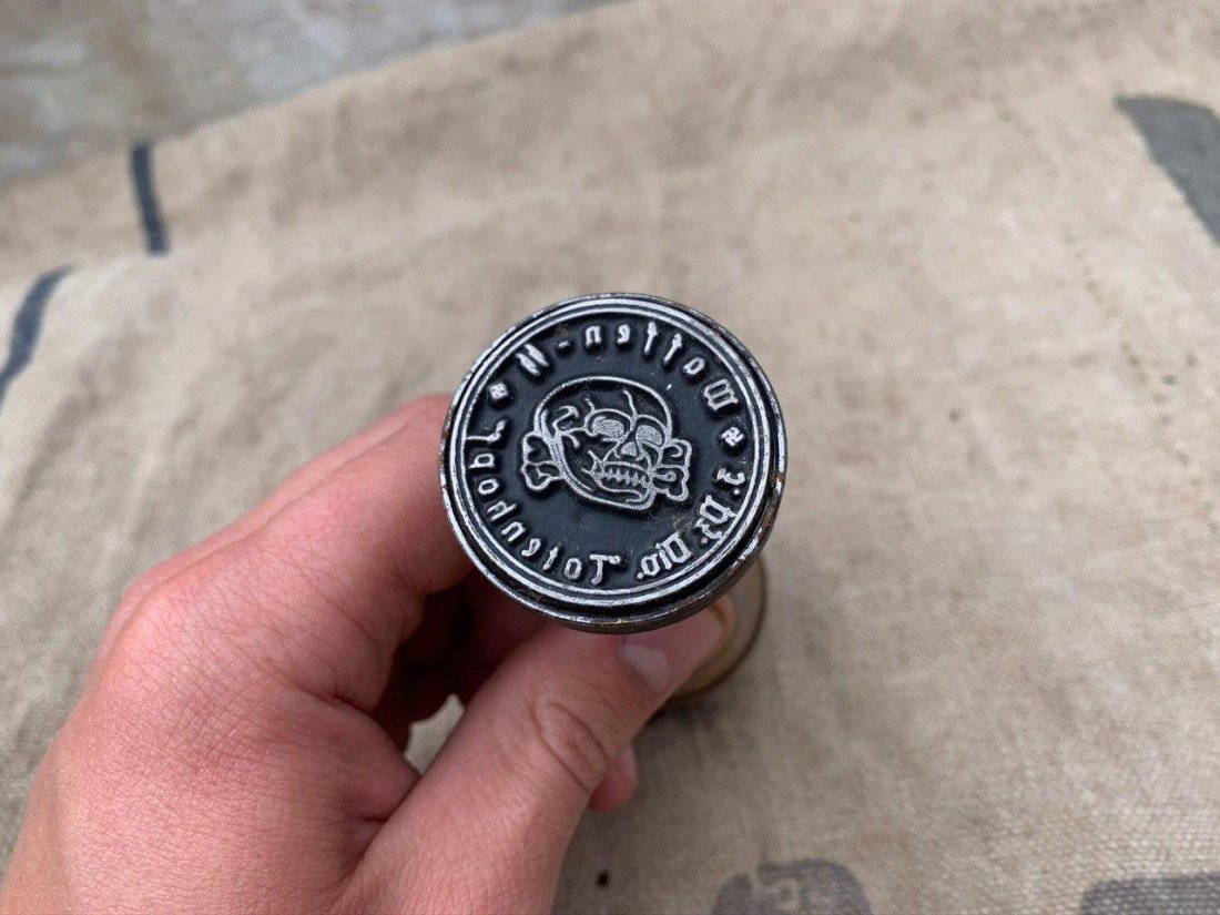 Ww2 Wwii German Waffen Ss Hand Stamp Auction