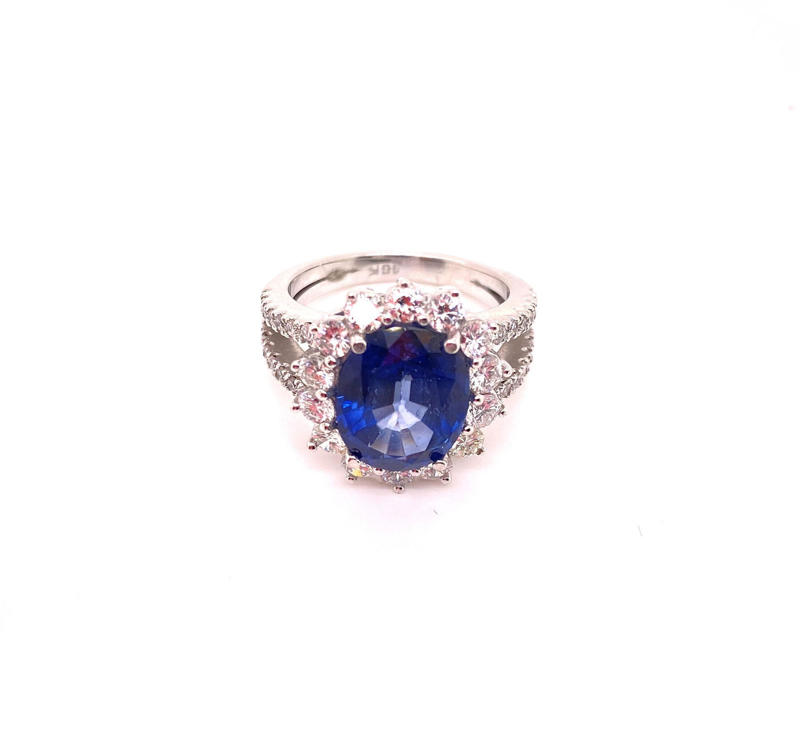 18k Gold, Diamonds & Blue Stone Rosetta Ring - Jan 12, 2021 | Intervendue in FL