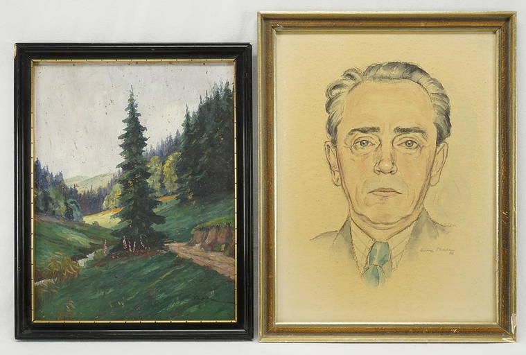 Fritz Thate (1889 1968), Harz Fir And Heinz Thate "portrait Fritz Thate"