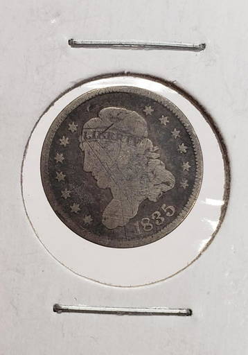 1835 Bust 5 Cents Silver Piece