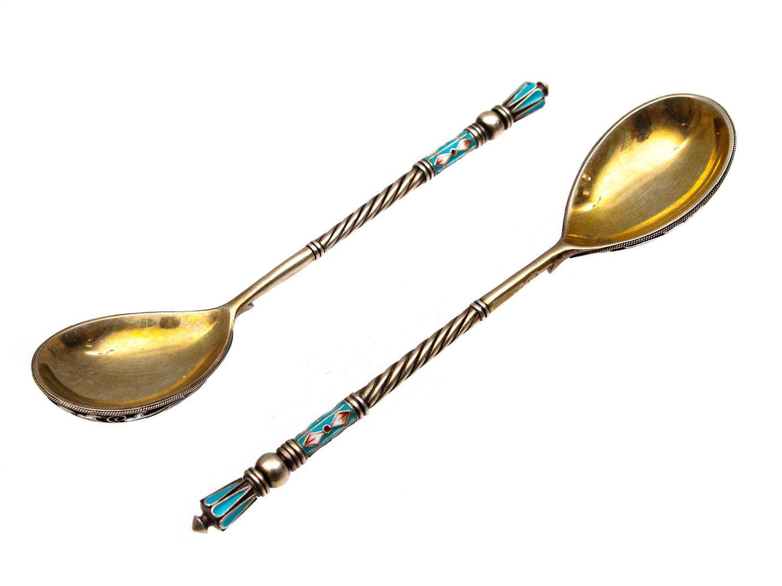 A PAIR OF RUSSIAN ENAMLED GILT-SILVER TEA SPOONS - Jul 12, 2020 ...