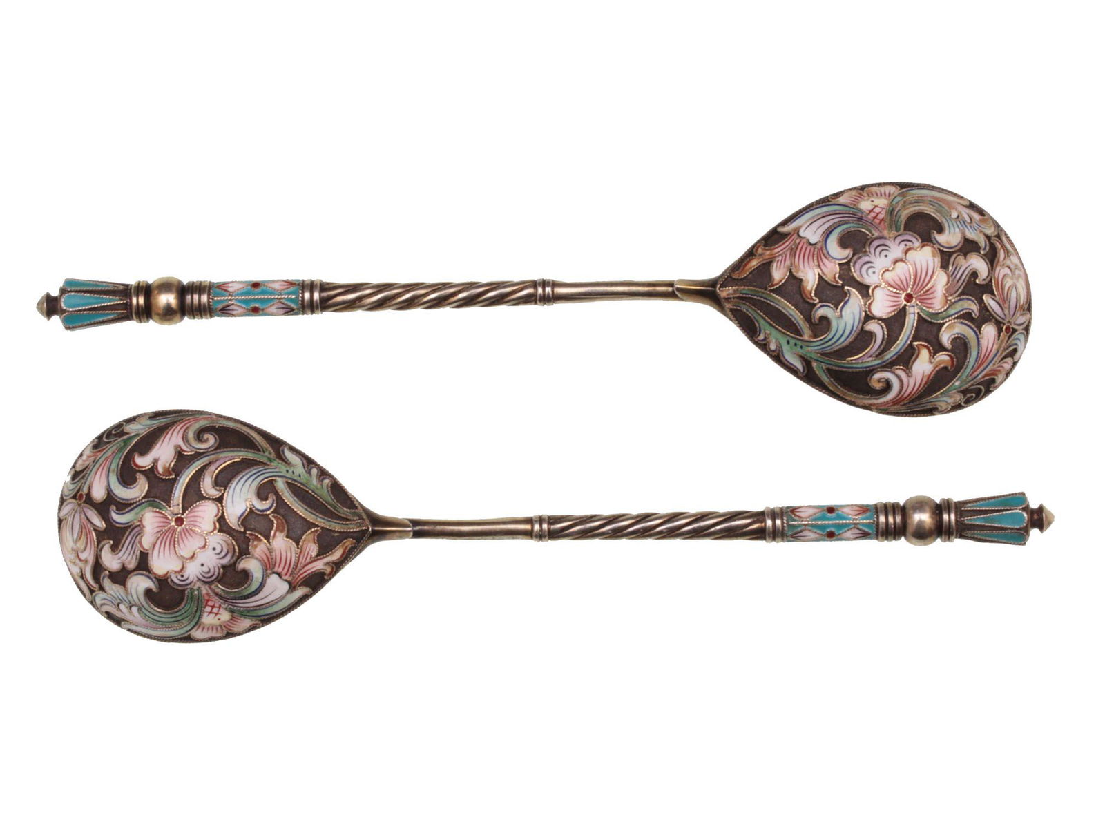 A PAIR OF RUSSIAN ENAMLED GILT-SILVER TEA SPOONS - Jul 12, 2020 ...