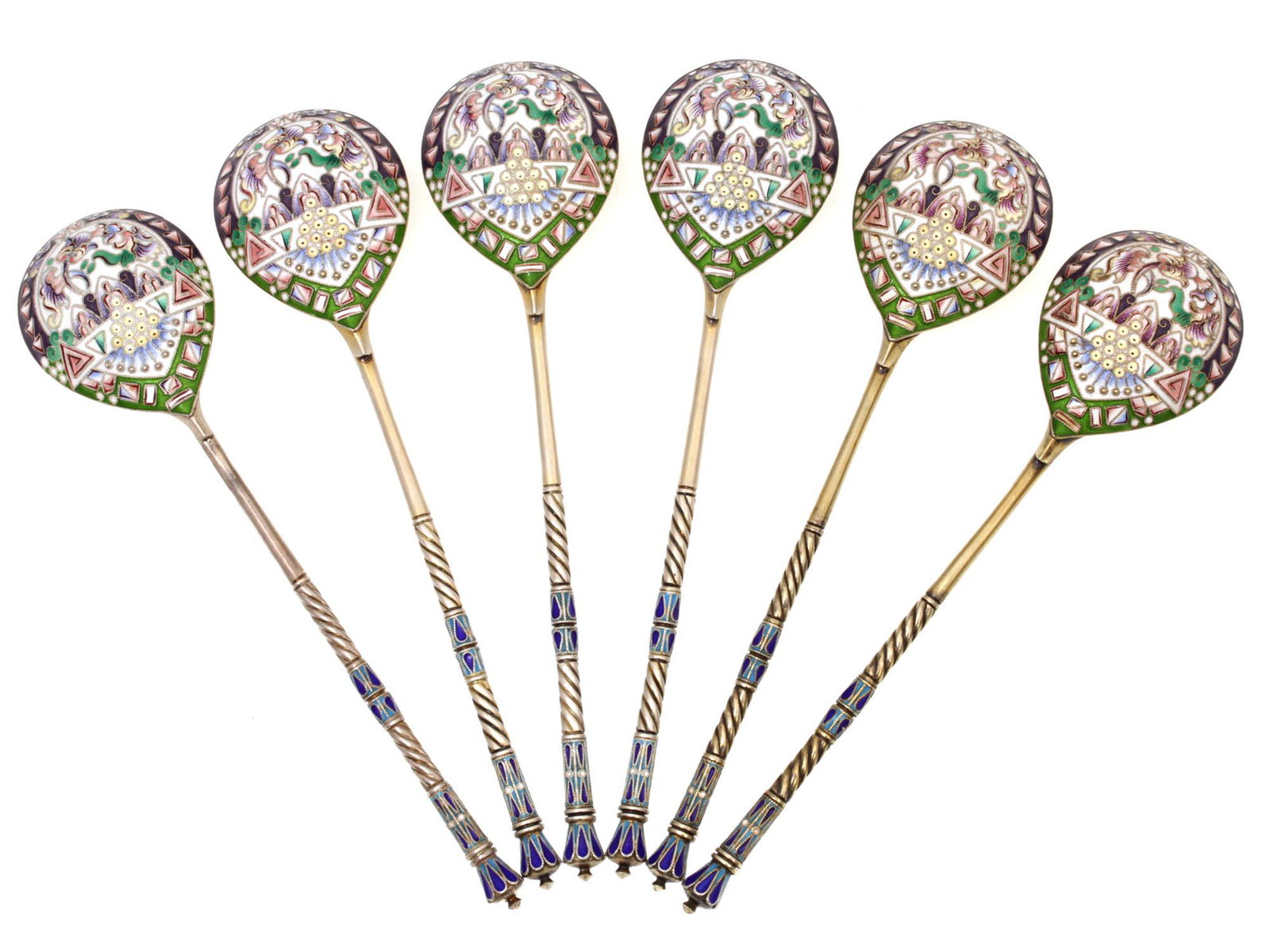 A PAIR OF RUSSIAN ENAMLED GILT-SILVER TEA SPOONS - Jul 12, 2020 ...