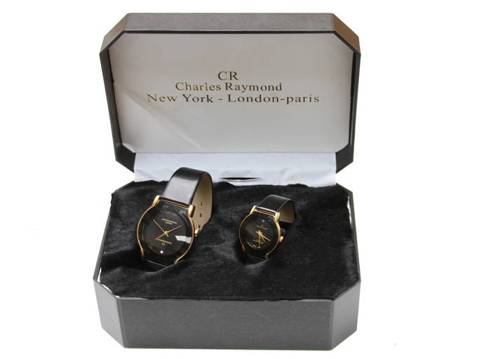 Pair Of Vintage Charles Raymond Wrist Watches Box
