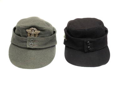 Rare Ww2 German Totenkompf Waffen Ss Field Cap
