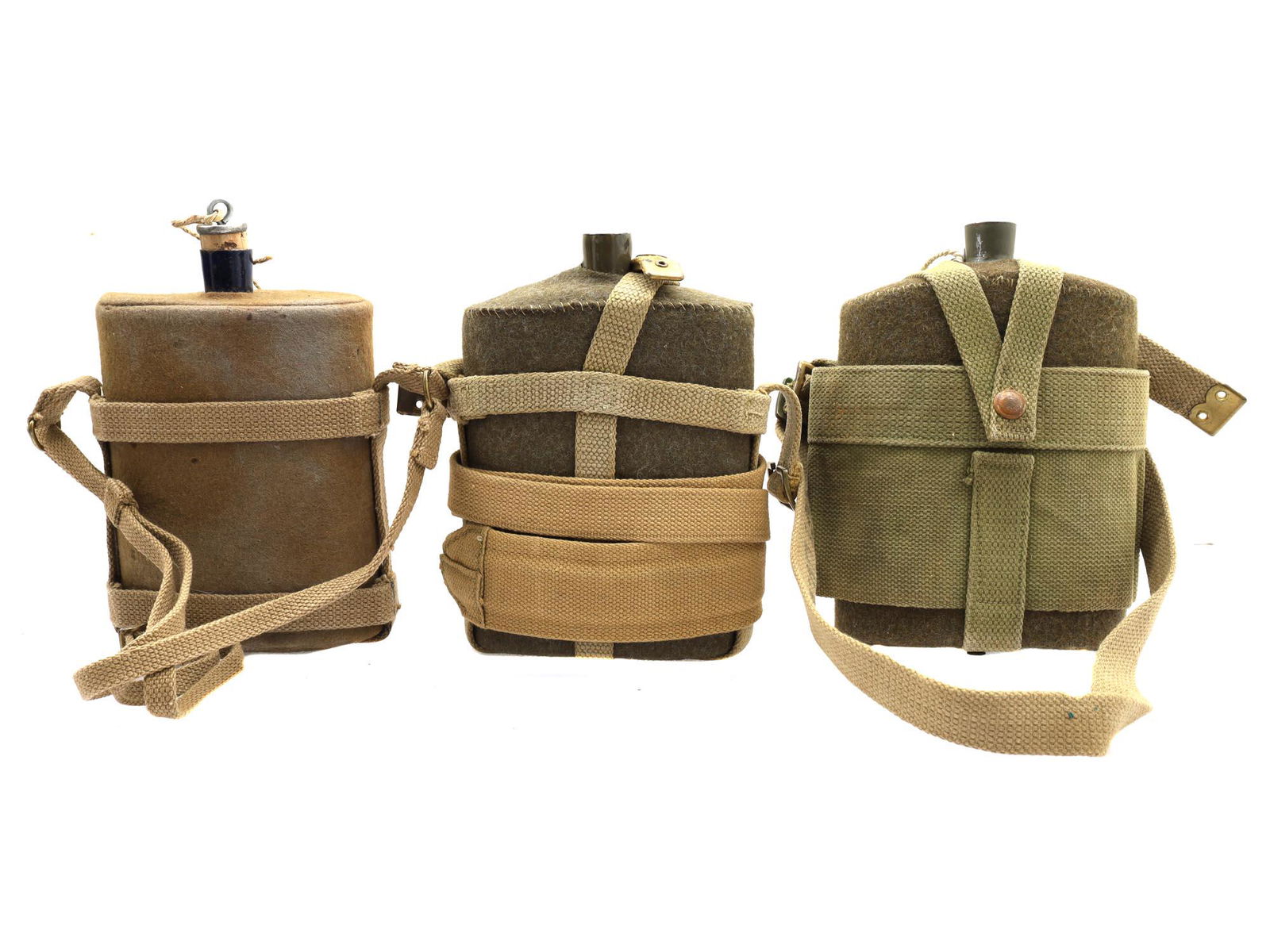 For Auction: THREE US ARMY WW1 AND WW2 FLASKS CANTEENS (#0283) on May ...