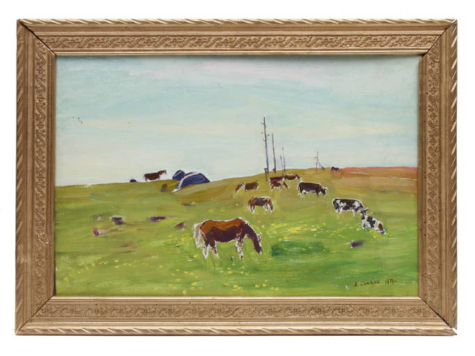 A Russian Oil Painting On Board By Kim Slavin