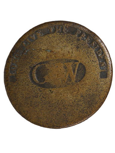 An Antique George Washington Inaugural Button