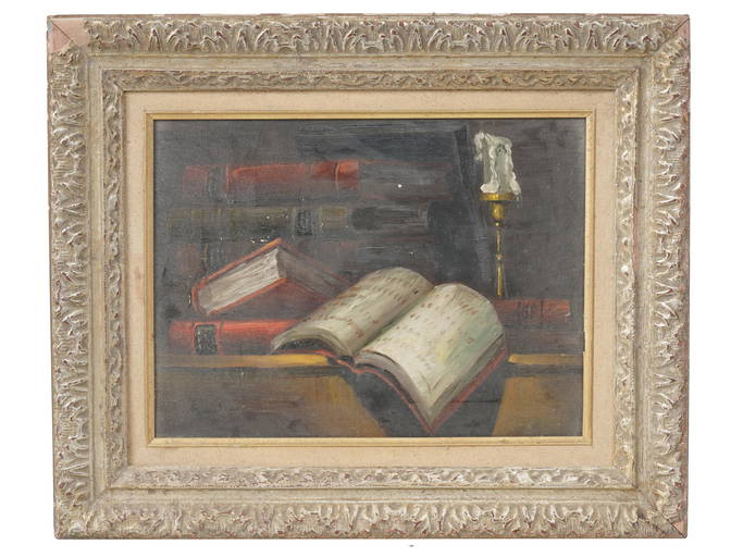 A FRANK LEAN OIL ON CANVAS STILL LIFE PAINTING (#0074) on Feb 05, 2022 ...