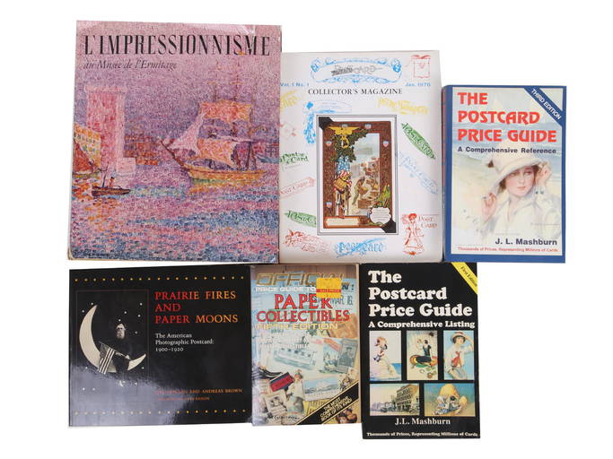 Vintage Postcard Price Guide Book Collection