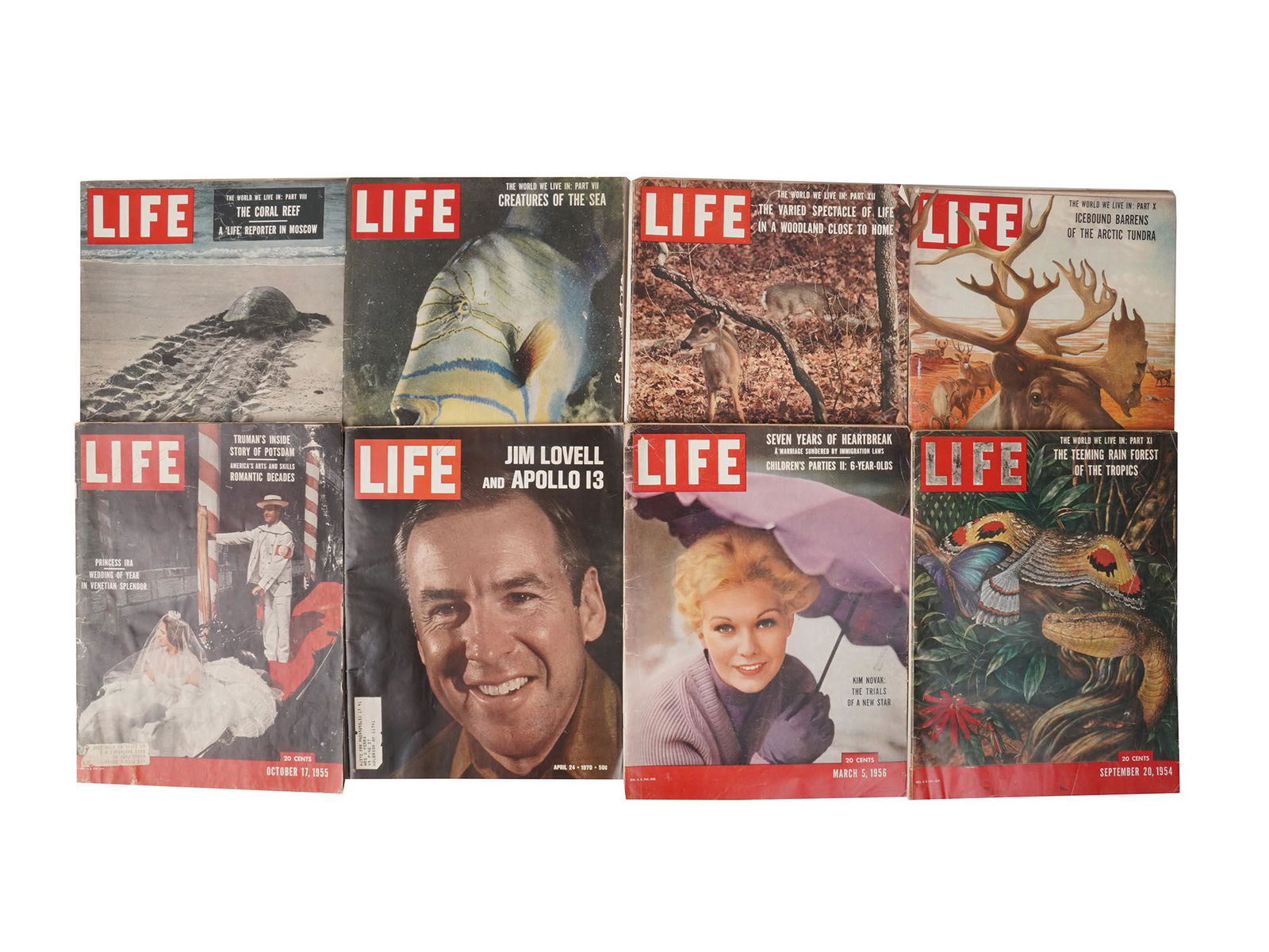 Collection Of Vintage Life Magazines