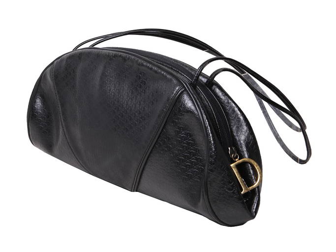 Christian Dior Monogram Dark Grey Hobo Bag Purse