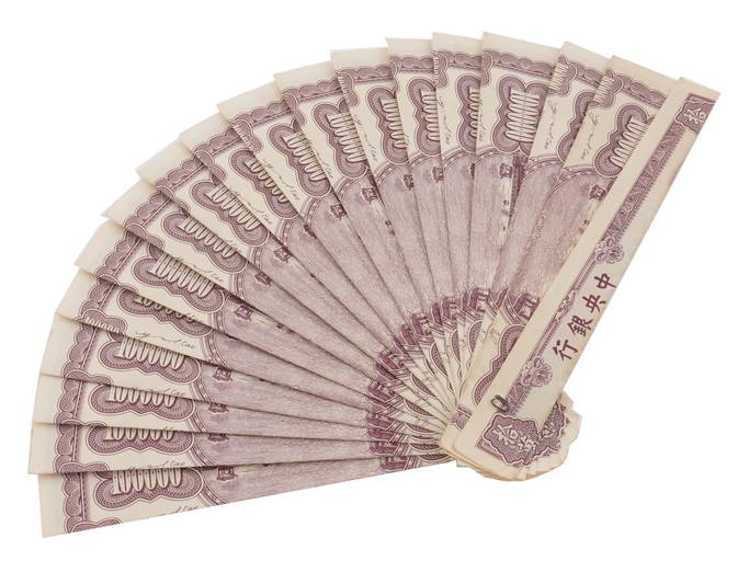 HANDMADE CHINESE PAPER MONEY FOLDING HAND FAN (#0176) on Apr 16, 2022 ...