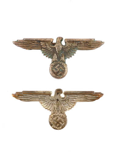 A LOT OF TWO GERMAN WWII SS VISOR EAGLE PINS (#0398) on Apr 23, 2022 ...