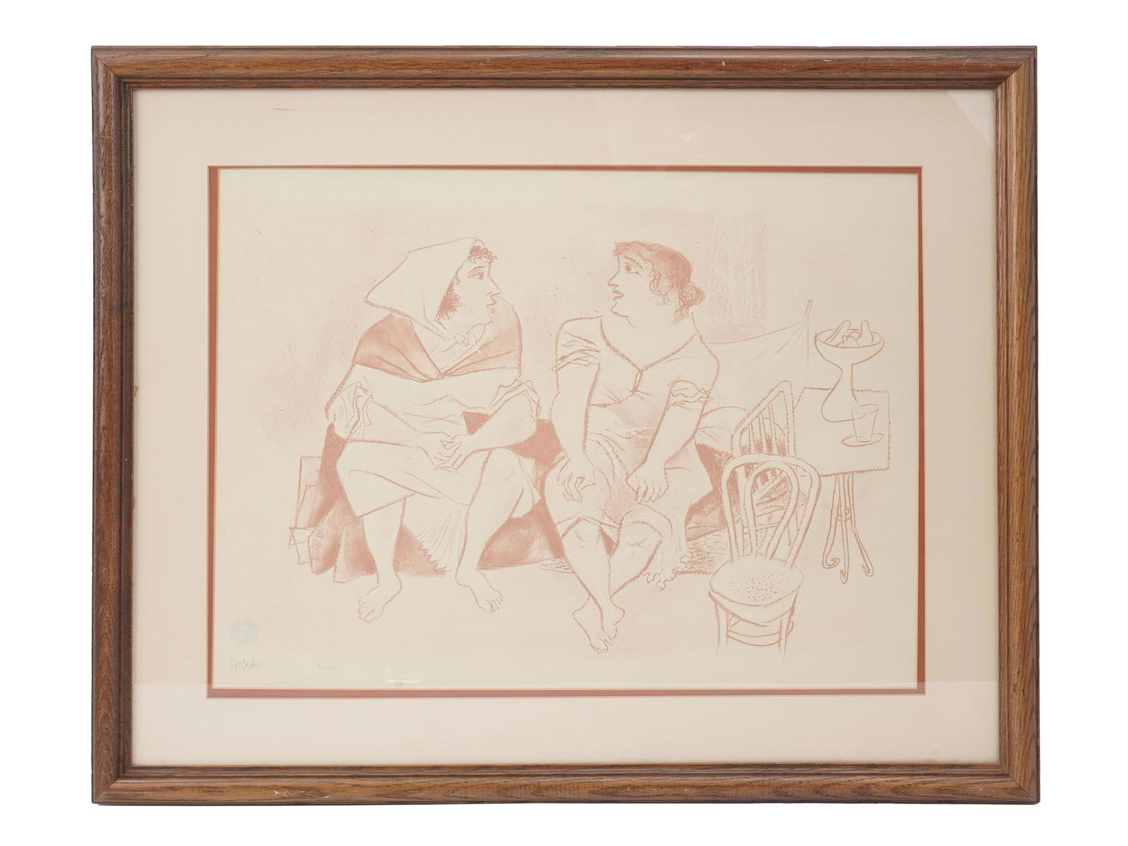 Vintage Lithograph Print Signed William Gropper