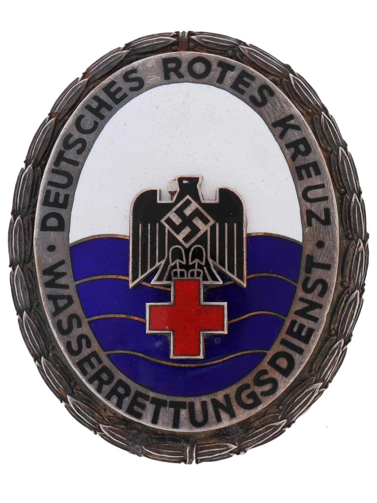 A Wwii German Red Cross Water Service Badge