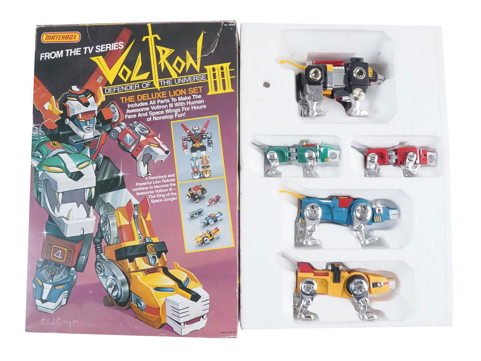 MATCHBOX ORIGINAL VOLTRON THE DELUXE LION SET IOB (#0367) on Jun 04 ...