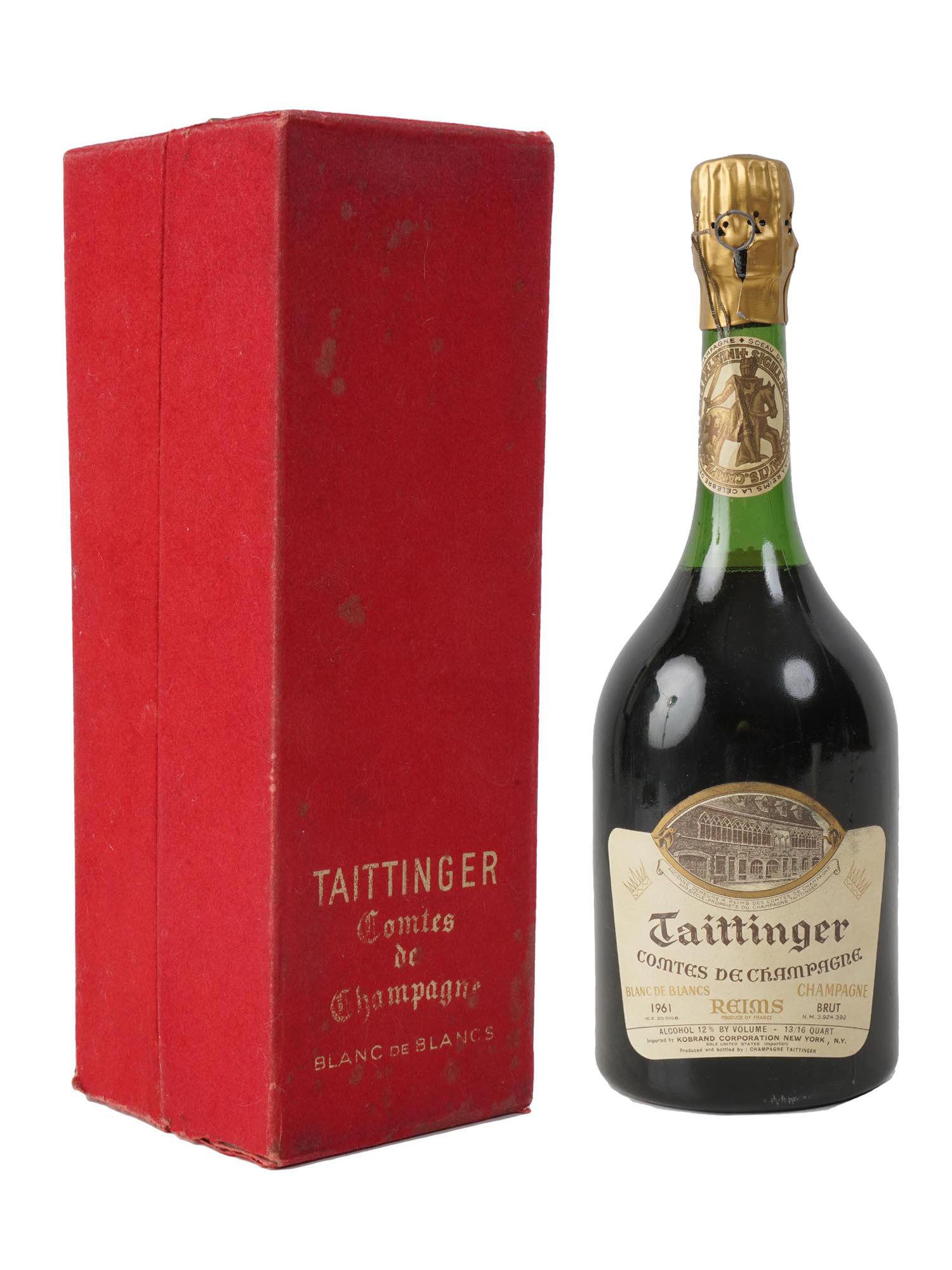 VINTAGE FRENCH TAITTINGER BRUT CHAMPAGNE RED IOB (#0423) on Jun 11 ...