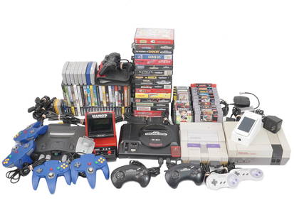 Large Lot Of Video Games Consoles And Accessories