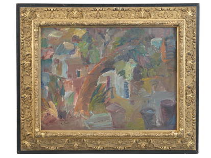 Russian Abstract Oil Painting By Robert Falk