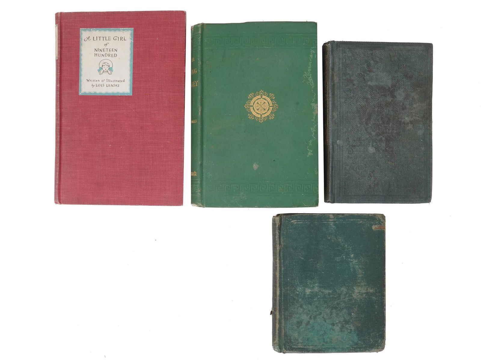 Four Antique English Children Book Collection