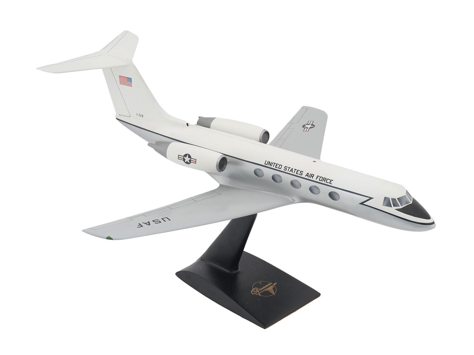 Vintage Grumman Gulfstream Airplane Desk Model