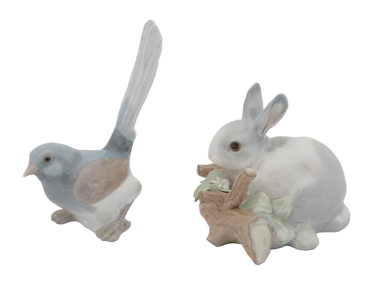 LLADRO PORCELAIN ANIMAL FIGURINES RABBIT AND BIRD - Sep 03, 2022 ...