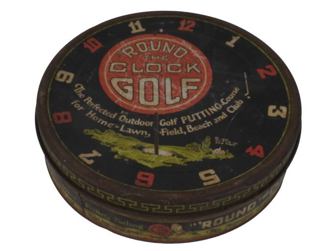 Antique Round The Clock Golf Game In Original Box