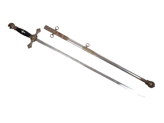 Antique Masonic Knights Templar York Rite Sword