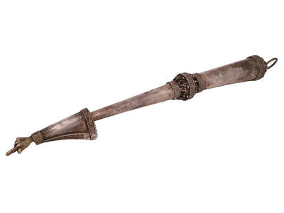 Large 19th Century Antique Judaica Silver Jewish Torah Pointer