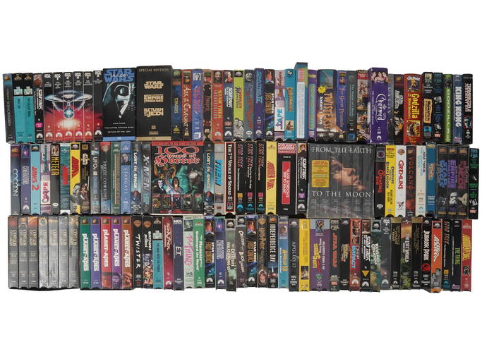 Large Collection Of Various Vintage Video Tapes