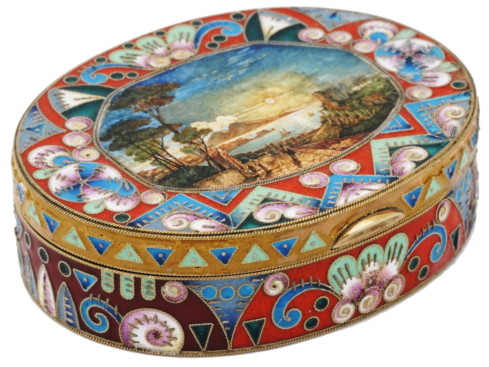 RUSSIAN 84 SILVER AND CLOISONNE ENAMEL CASKET BOX - Dec 10, 2022 ...