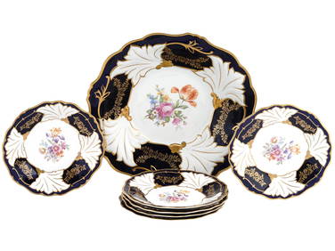 Echt Weimar Kobalt Plate