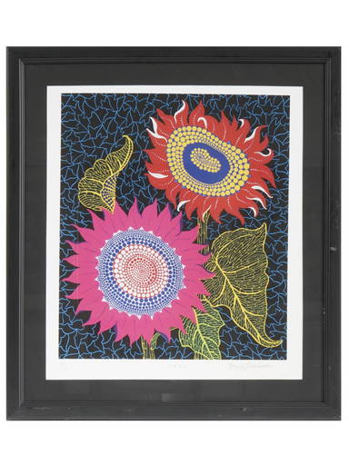 JAPANESE SCREENPRINT SUNFLOWERS BY YAYOI KUSAMA (#0008) on Feb 11, 2023 ...